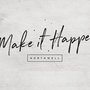 Northwell - Digital Script Font, Rustic, Cool, Modern, Handwriting ...
