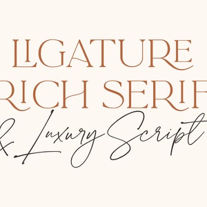 La Luxes Fonts and Logo Templates - Luxury Script and Serif Font ...