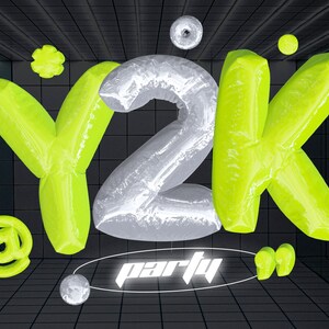 Blow up 3D Font Set Full Set of PNG Letters in 10 Colours Foil Balloon ...