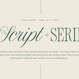 New Icon Script and Serif Fonts - Luxury Premium Script and Retro Serif ...