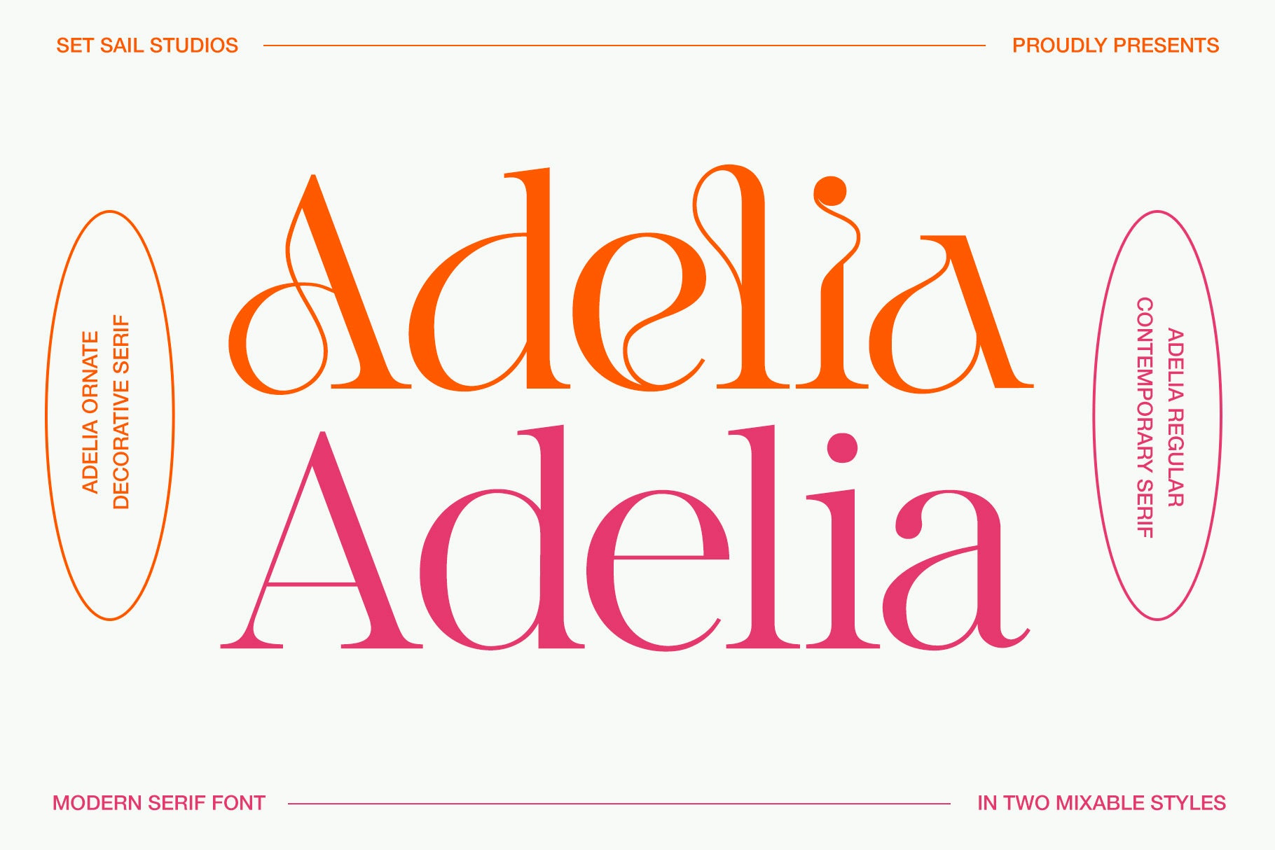 Adelia Modern Mixable Serif Font for Stylish Classy Elegant Luxury ...