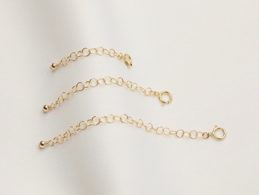Gold Filled Necklace Extender: Removable Chain Lengthener - Etsy