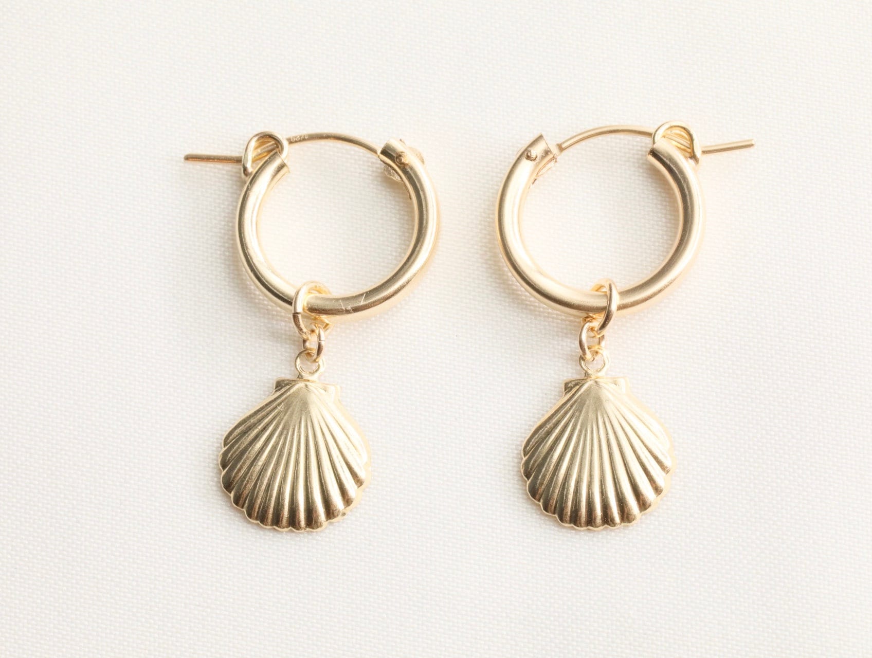 14k Gold Filled Sea Shell Earrings Mermaid Earrings Gold - Etsy