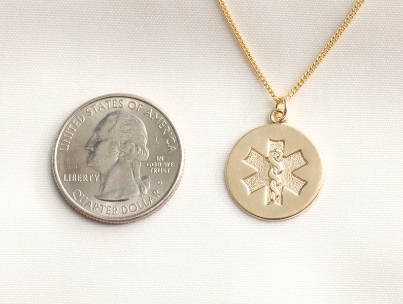 Gold Filled Medic Necklace Medical Necklace Nurse Necklace - Etsy