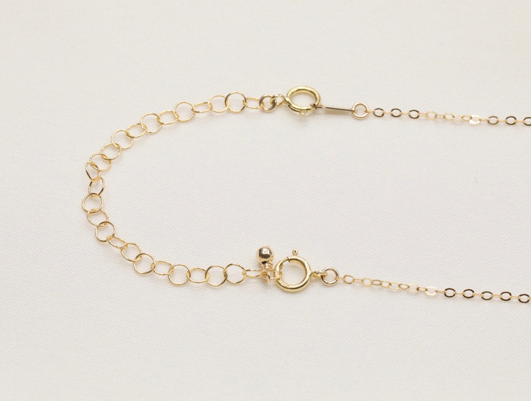 Gold Filled Necklace Extender / Removable / Chain Extender / - Etsy