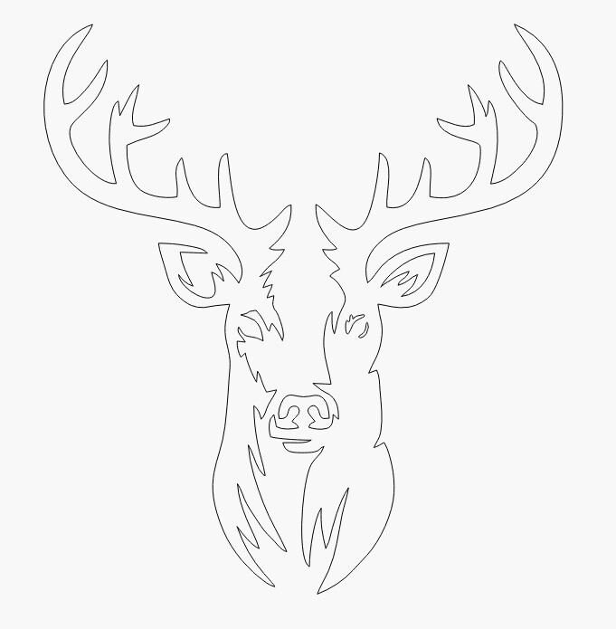 Deer Silhouette Cutting File DXF SVG - Etsy