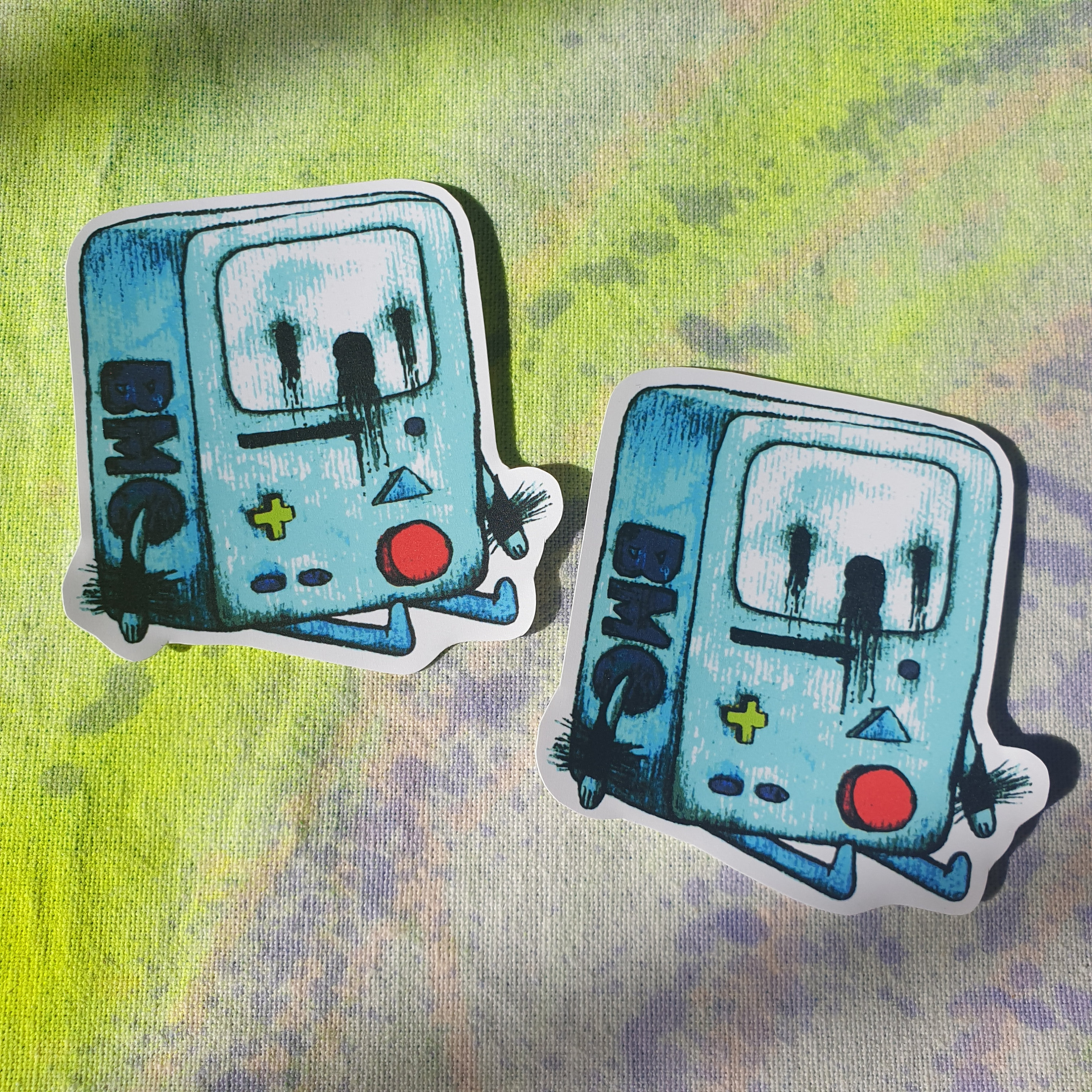 Decals & Skins 2 x BMO Vinyl Stickers Atari Black Metal Dark Humour ...