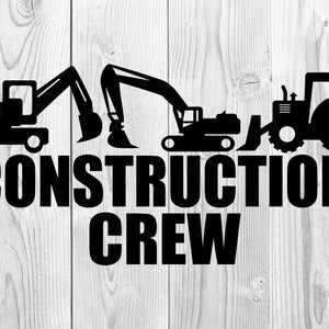 Construction Crew SVG Cut File - Etsy