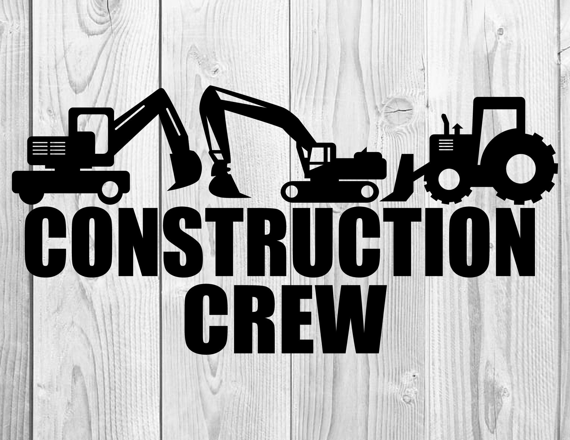Construction Crew SVG Cut File - Etsy