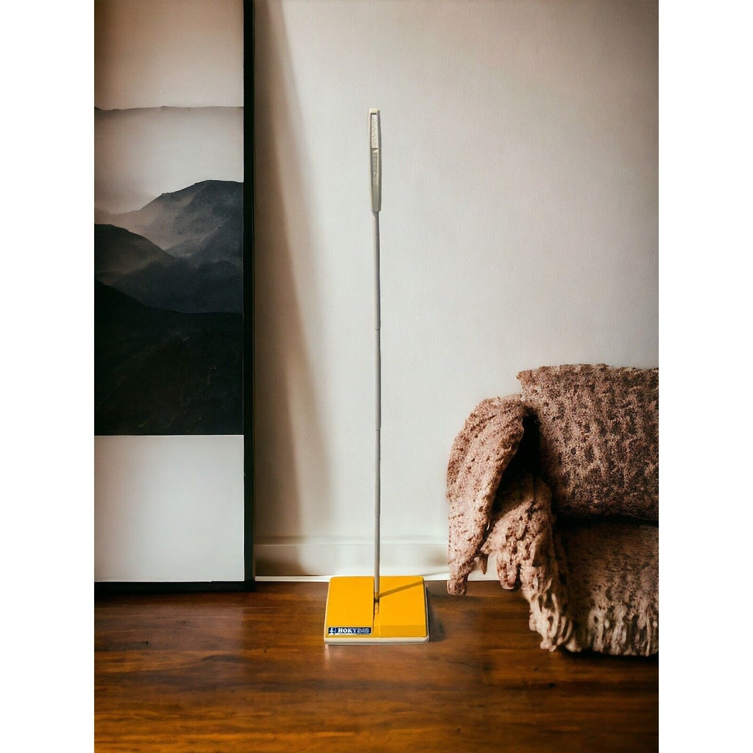 Vtg Hukuba Hoky 24s Carpet Sweeper Vacuum Cleaner Yellow Retro 70s ...