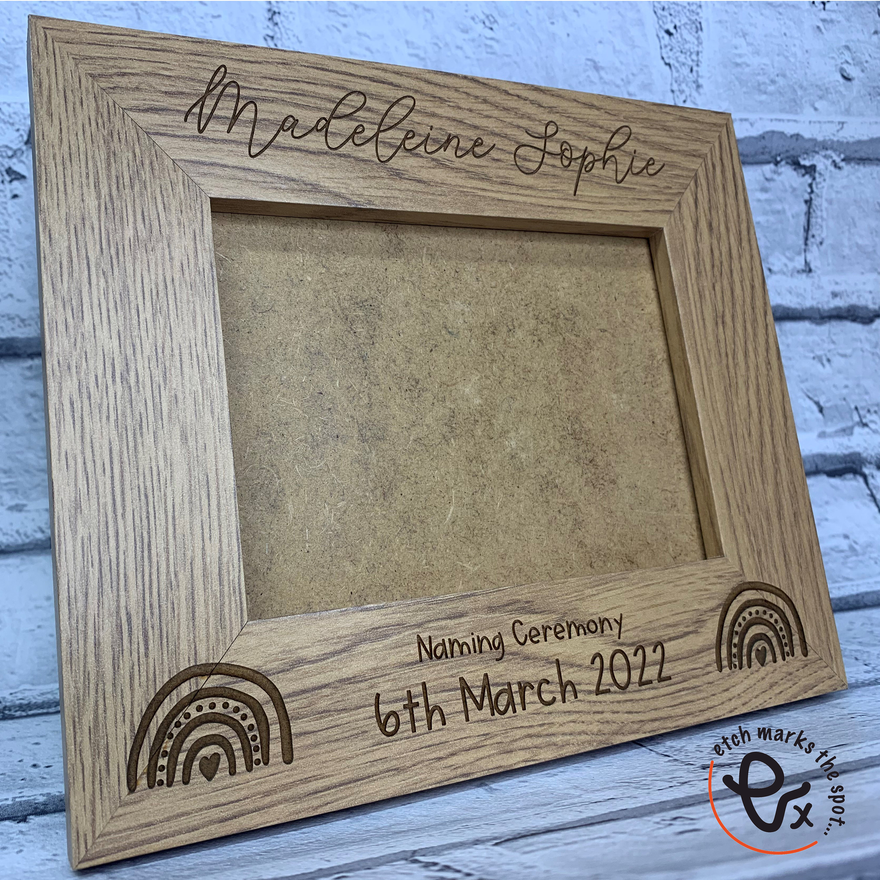 Naming Ceremony Personalised Photo Frame Christening - Etsy UK