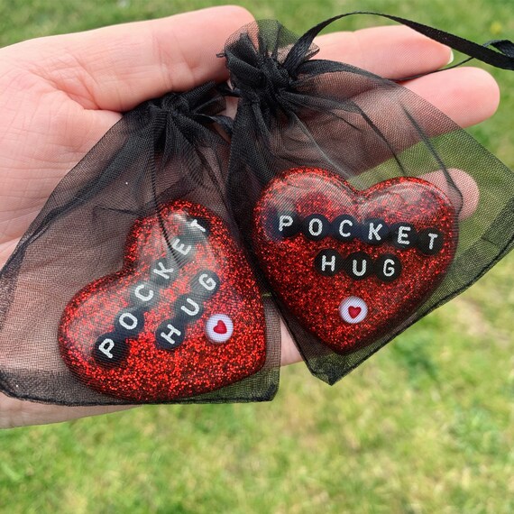 Pocket Hug Resin Heart | Etsy