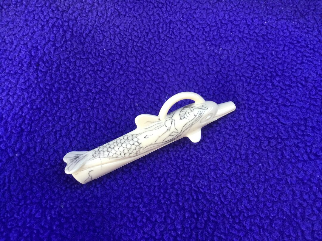 Mermaid Scrimshaw Dolphin Whistle - Etsy