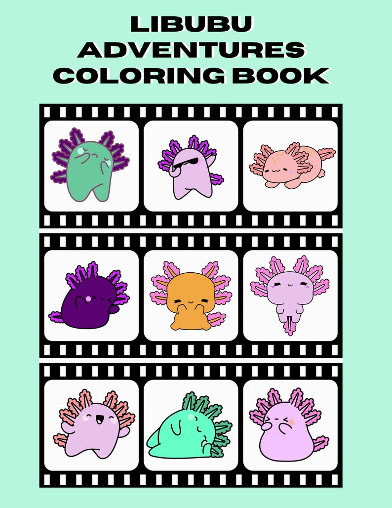 Libubu Adventures – Printable Coloring Book-kids-adults- Instant ...