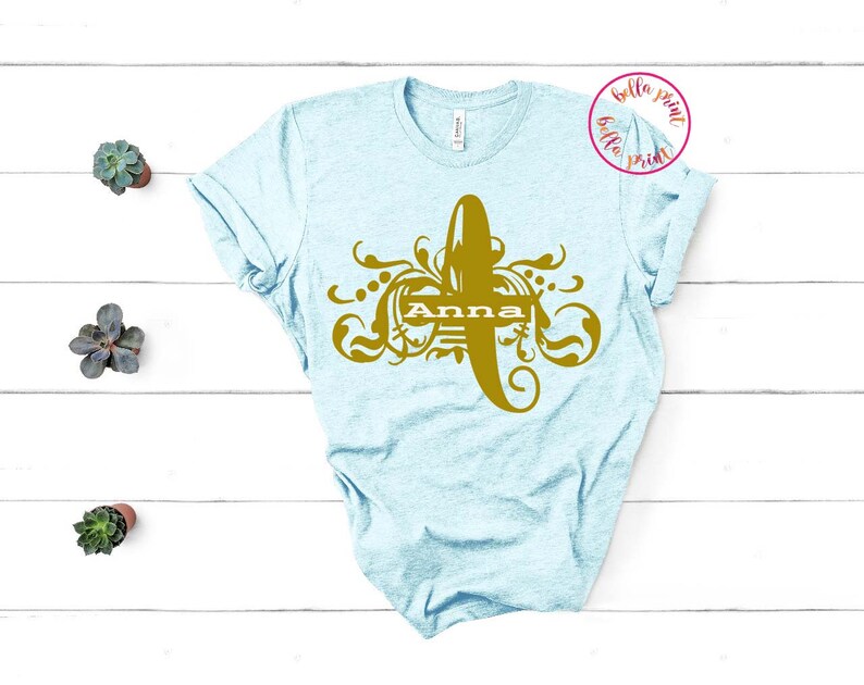 Split Monogram SVG Black and Gold Split T-shirt Alphabet | Etsy