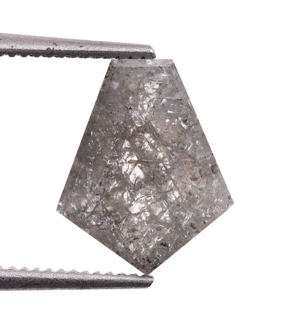 Gemstones Minimalist Diamond Shield Cut Minimal Diamond 8.7 X 7.2 MM ...