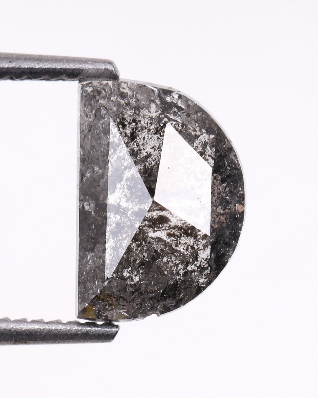 Buy 0.60 CT, 6.8 X 4.7 MM Salt and Pepper Crescent Cut Diamond Natural ...