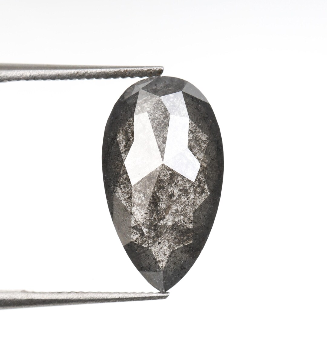 Pear Salt and Pepper Diamond | Natural Loose Diamond | Natural Gray ...
