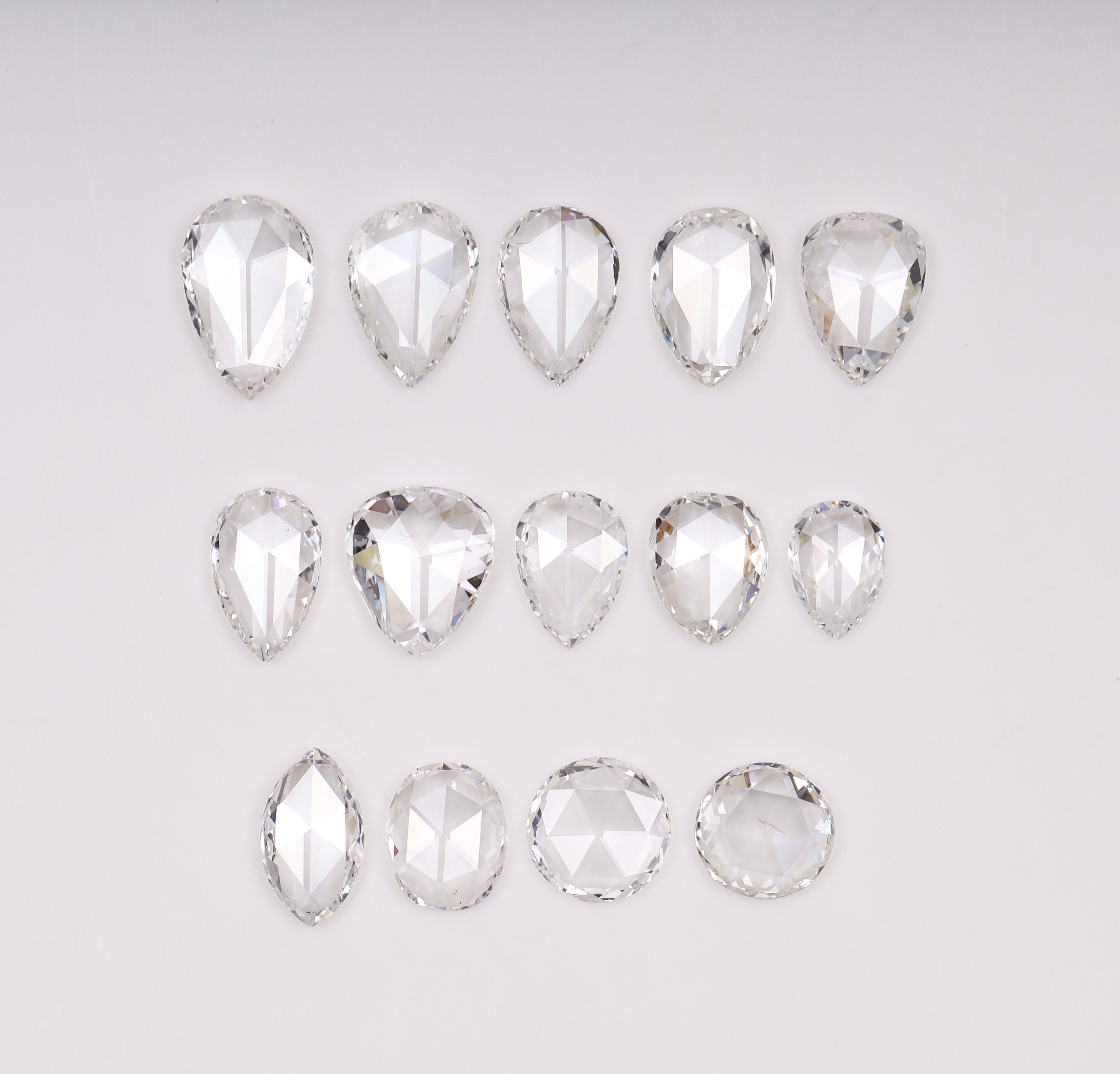 VVS Clarity G-H Color Clear Transparent Rose Cut Diamond | Etsy