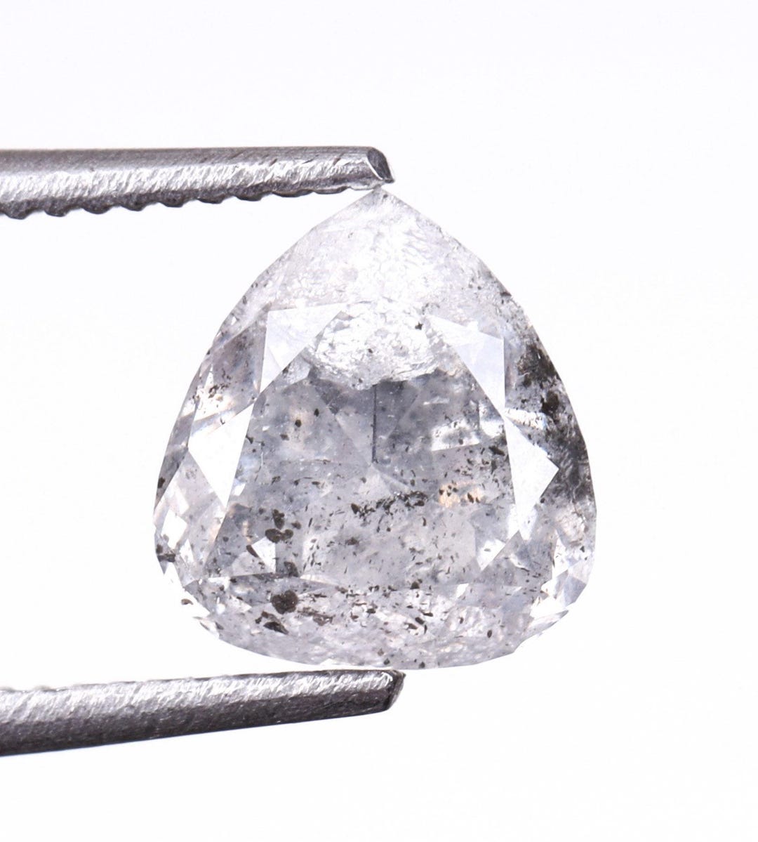 Pear Salt and Pepper Diamond | Natural Loose Diamond | Natural Gray ...