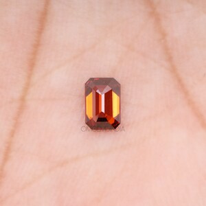 0.52 CT | Red Color Emerald Cut Diamond | Lab Grown Diamond | Unique ...