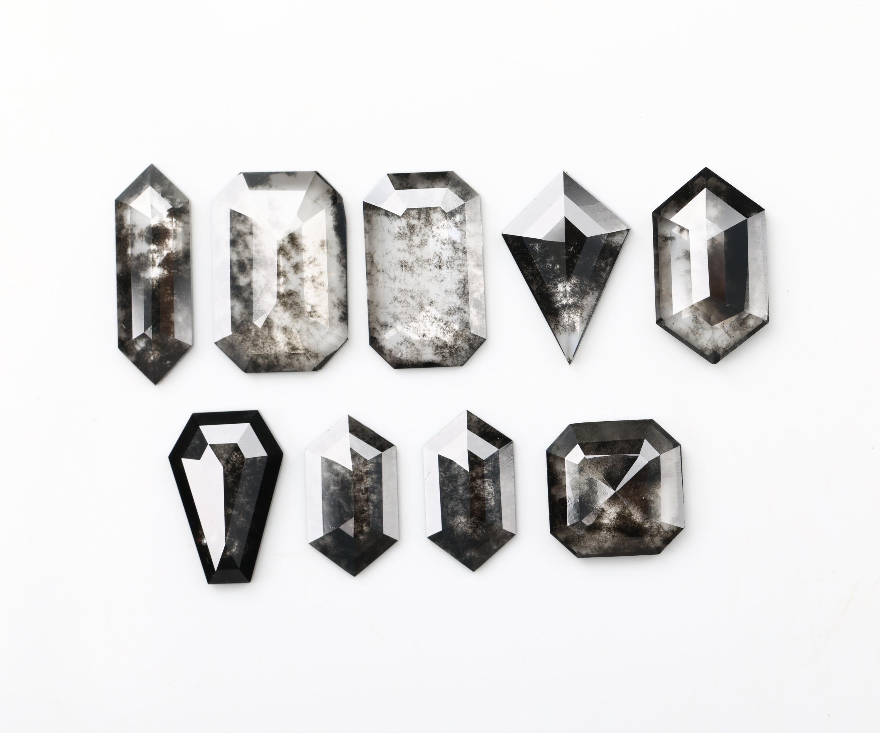 Salt and Pepper Diamond | Lab Grown Diamond | Fancy Cut Diamond ...