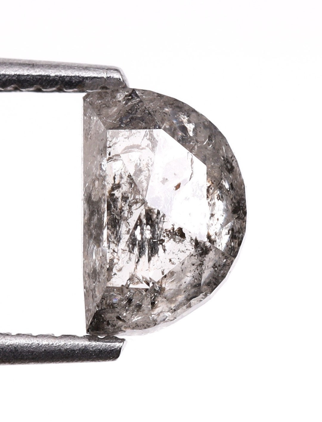 Buy 0.43 CT, 5.5 X 3.7 MM Salt and Pepper Crescent Cut Diamond Natural ...