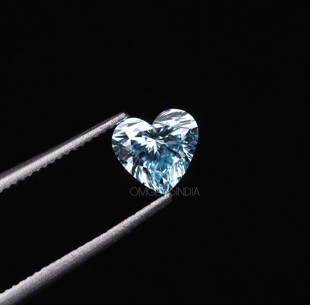 1.13 CT | Blue Diamond | Heart Shape Diamond | Fancy Color Diamond ...