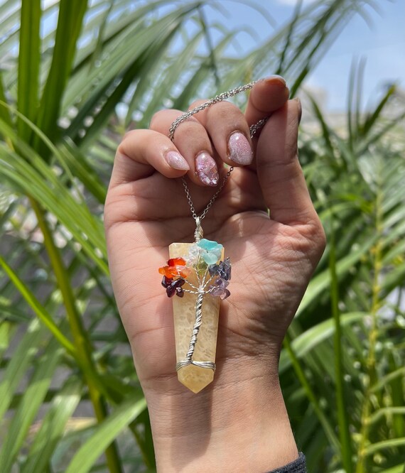 Reiki crystal pendant store