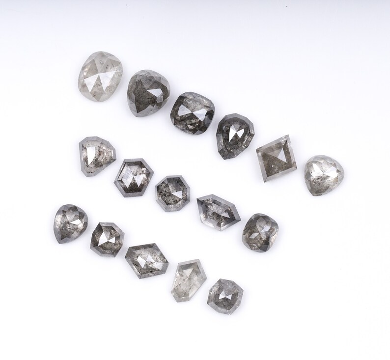Salt and Pepper Diamond Mix Cut Diamond Natural Loose - Etsy