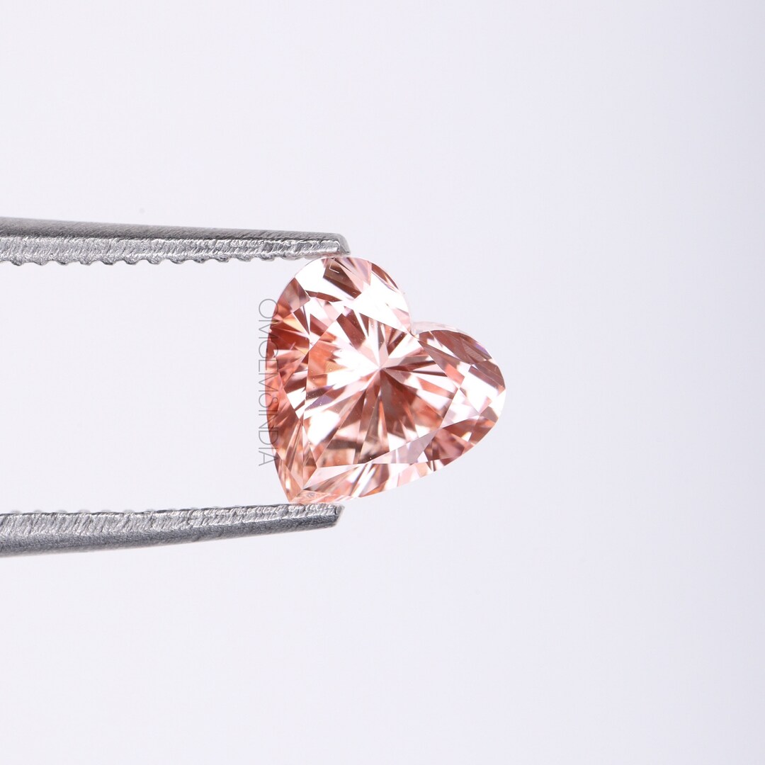 1.04 CT | Pink Diamond | Heart Diamond | Lab Grown Diamond | Fancy ...