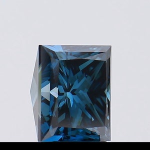 4.03 CT | Blue Princess Cut Diamond | Lab Grown Diamond | Fancy Loose ...