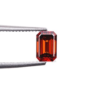 0.52 CT | Red Color Emerald Cut Diamond | Lab Grown Diamond | Unique ...