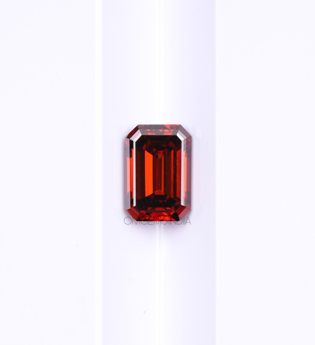 0.52 CT | Red Color Emerald Cut Diamond | Lab Grown Diamond | Unique ...