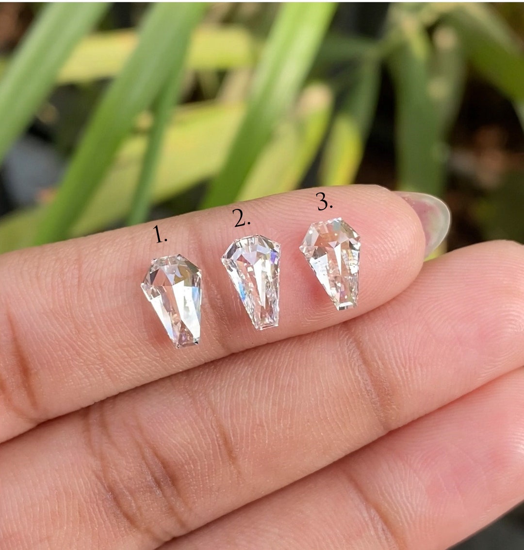 9 X 6 MM | Coffin Cut Diamond | Lab Grown Diamond | Unique Cut Diamond ...