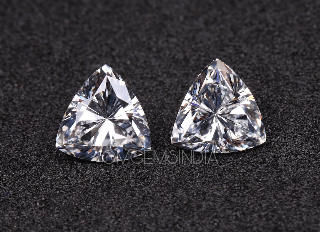 1.50 CT | Trillion Cut Diamond Pair | Lab Grown Diamond | Unique Cut ...