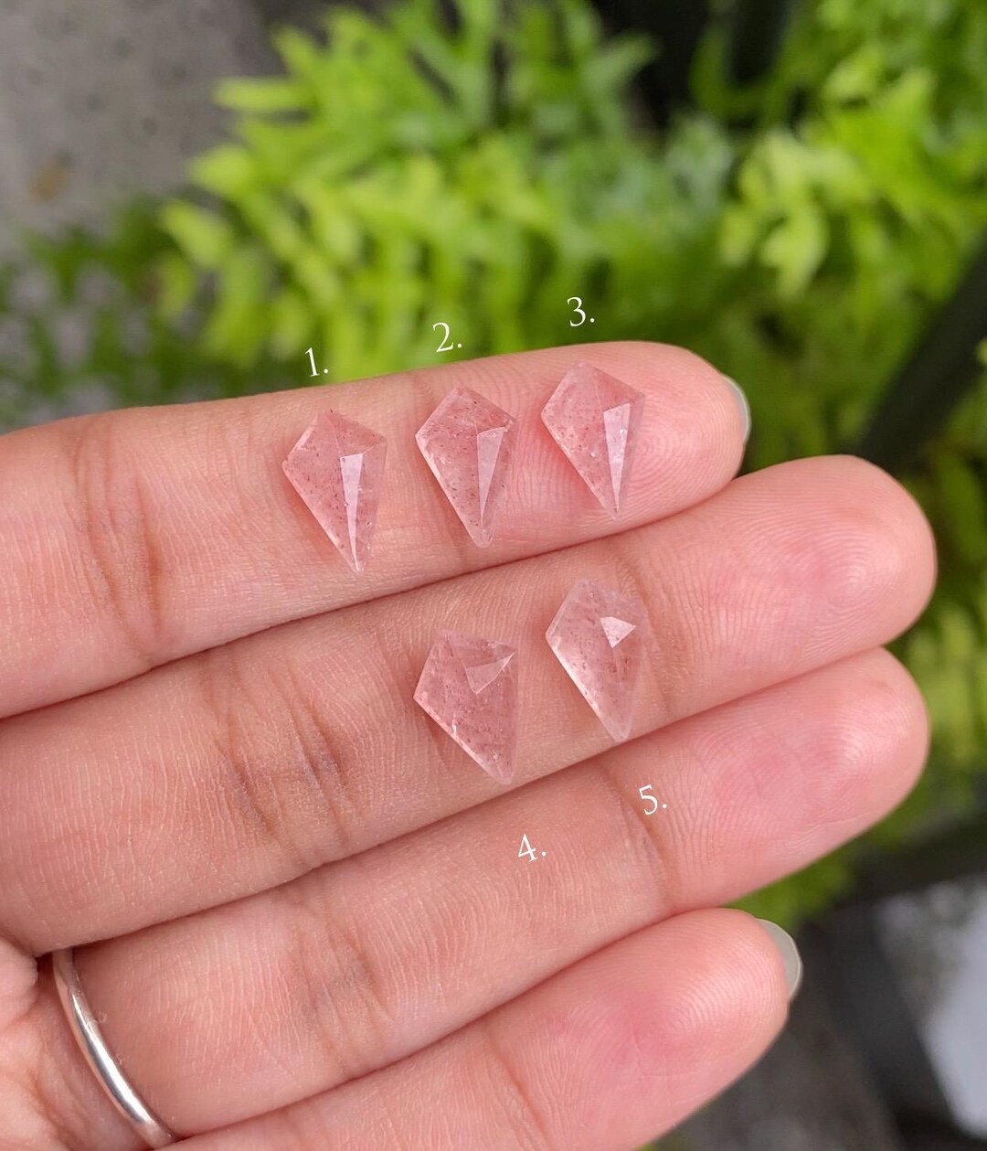 Natural Strawberry Quartz | Kite Strawberry Quartz | Carved Strawberry ...