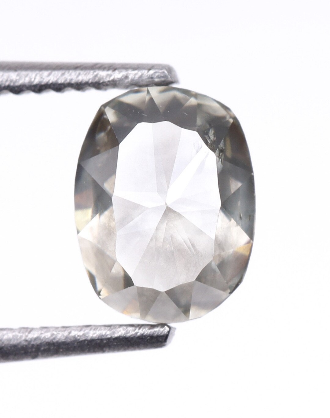 0.67 CT, 5.6 X 4.3 MM | Natural Gray Diamond | Oval Cut Diamond ...