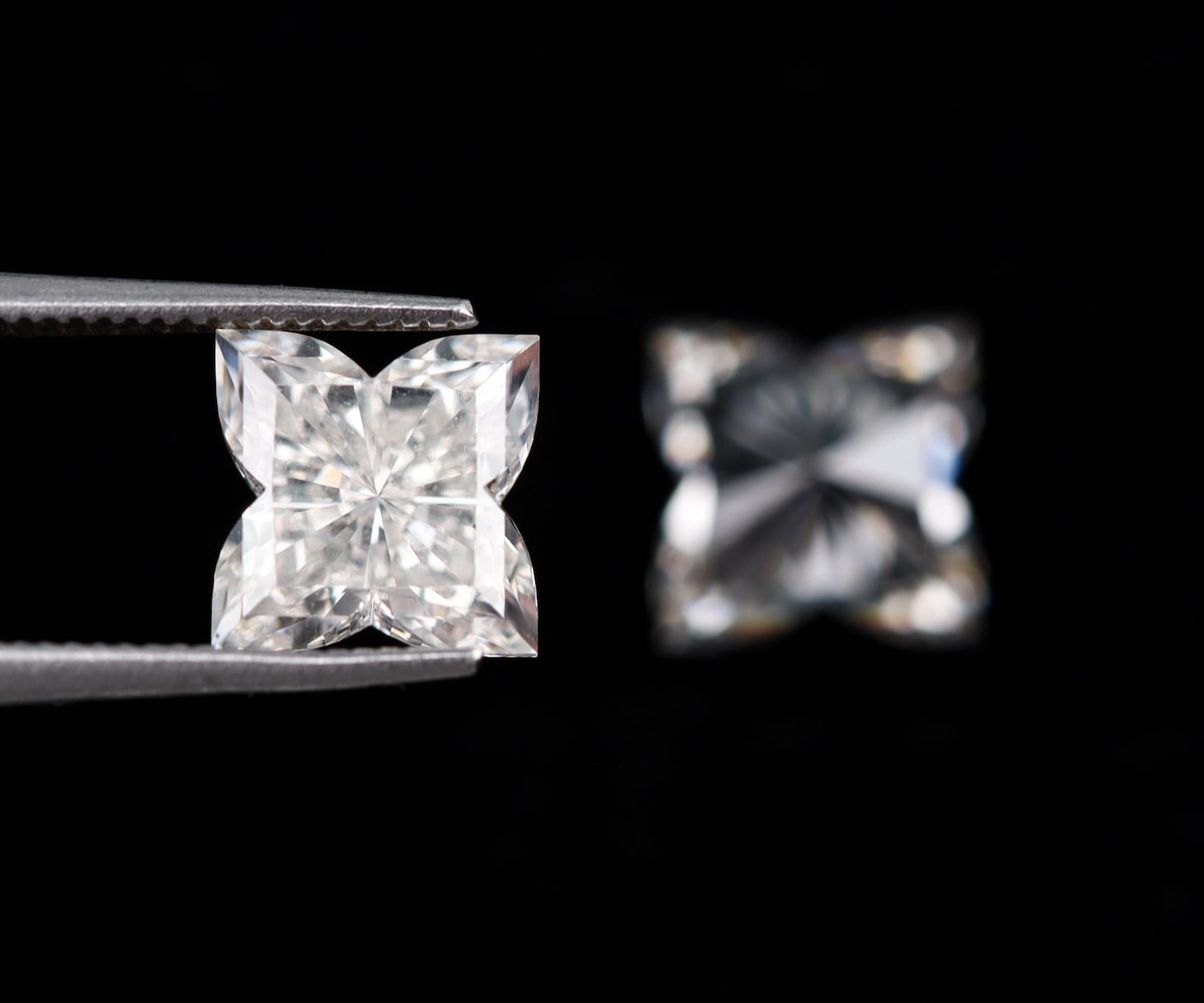2.50 CT, 6.2 MM | Lab Grown Diamond | Lily Cut Diamond Pair | Floral ...