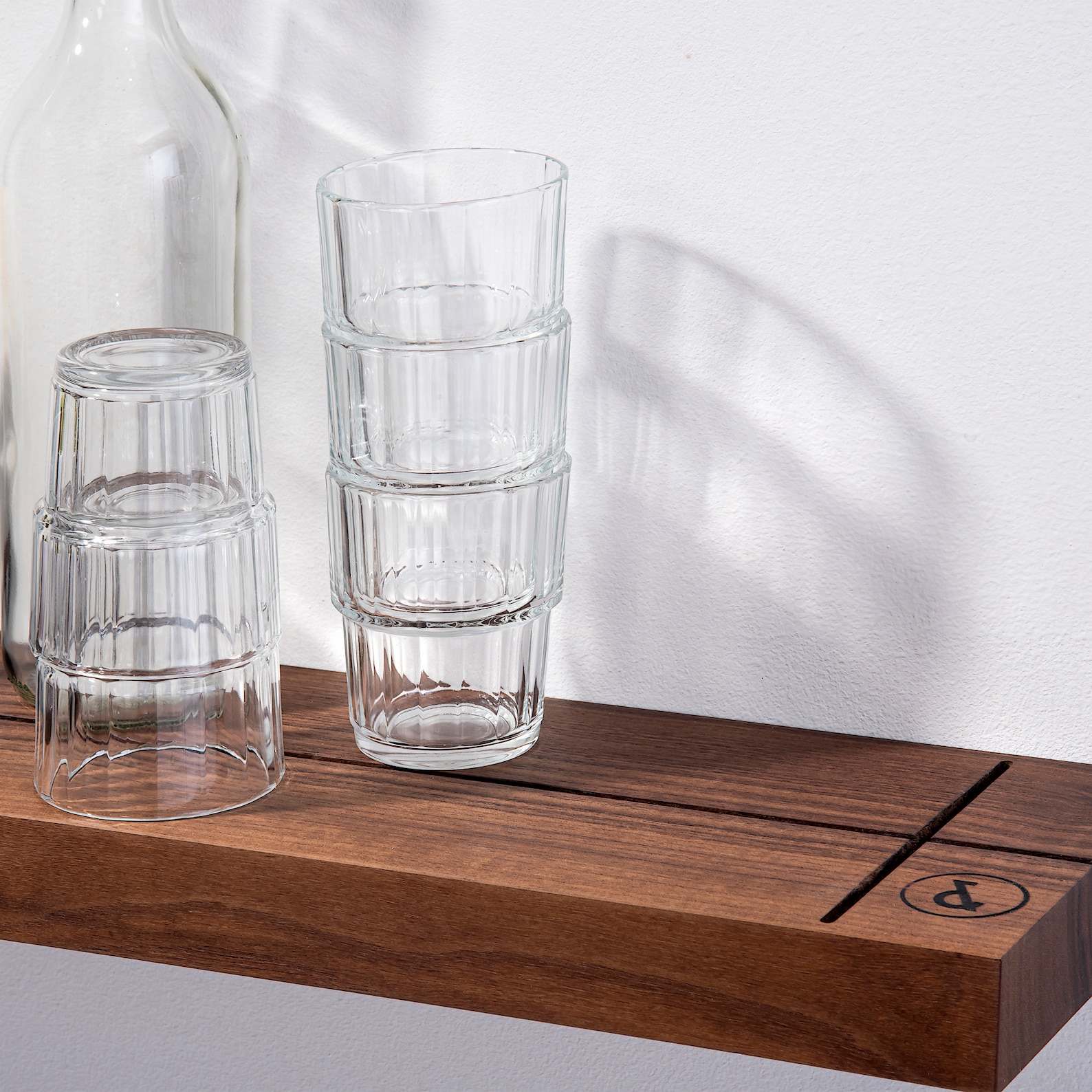 Small Walnut Wall Shelf Made of Solid Wood - Etsy