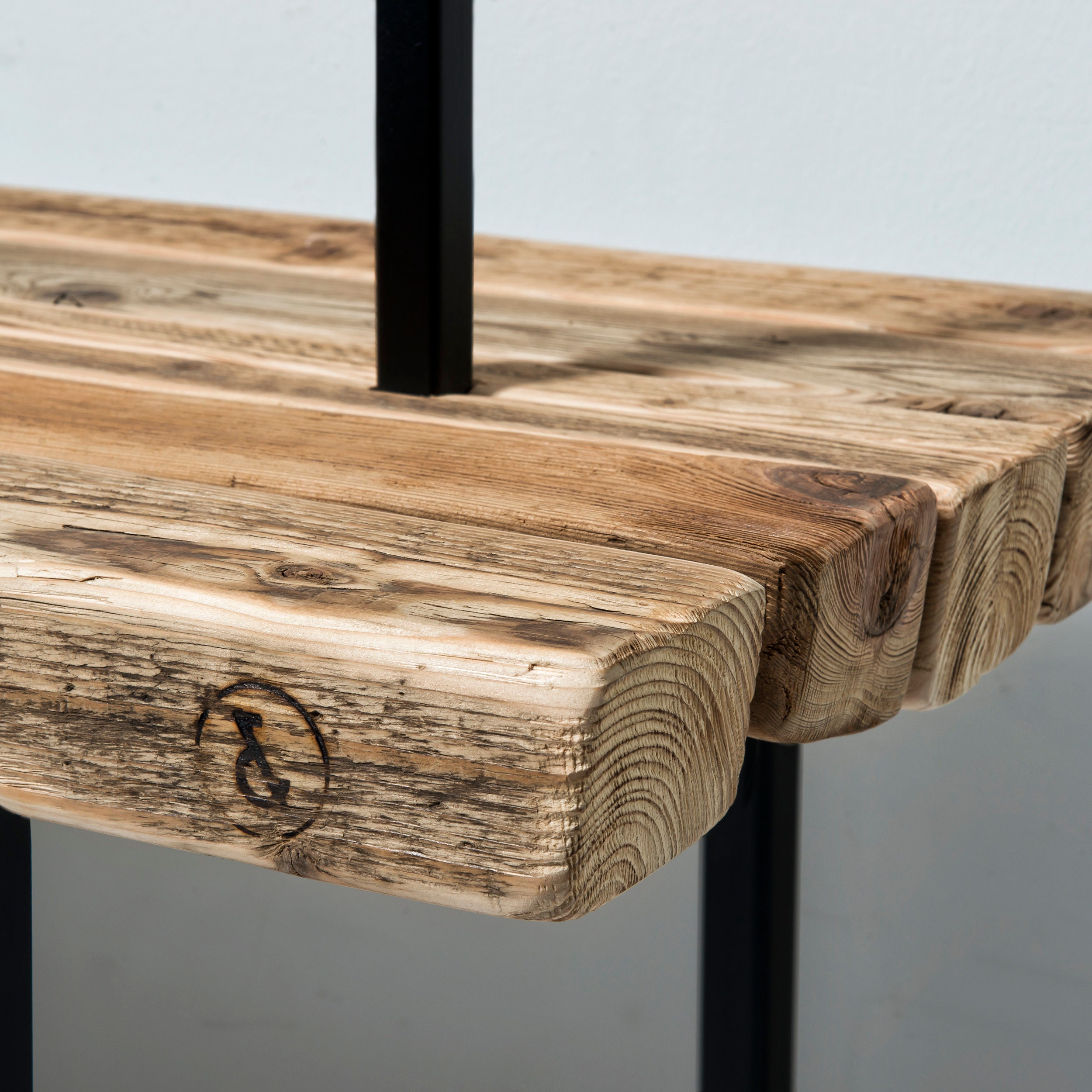 Small Coat Rack Made of Reclaimed Wood With Practical Bench - Etsy