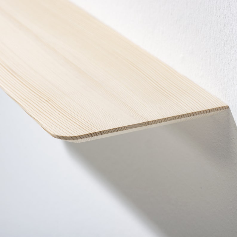 Floating Silver Fir Wall Shelf Multifunctional Use - Etsy