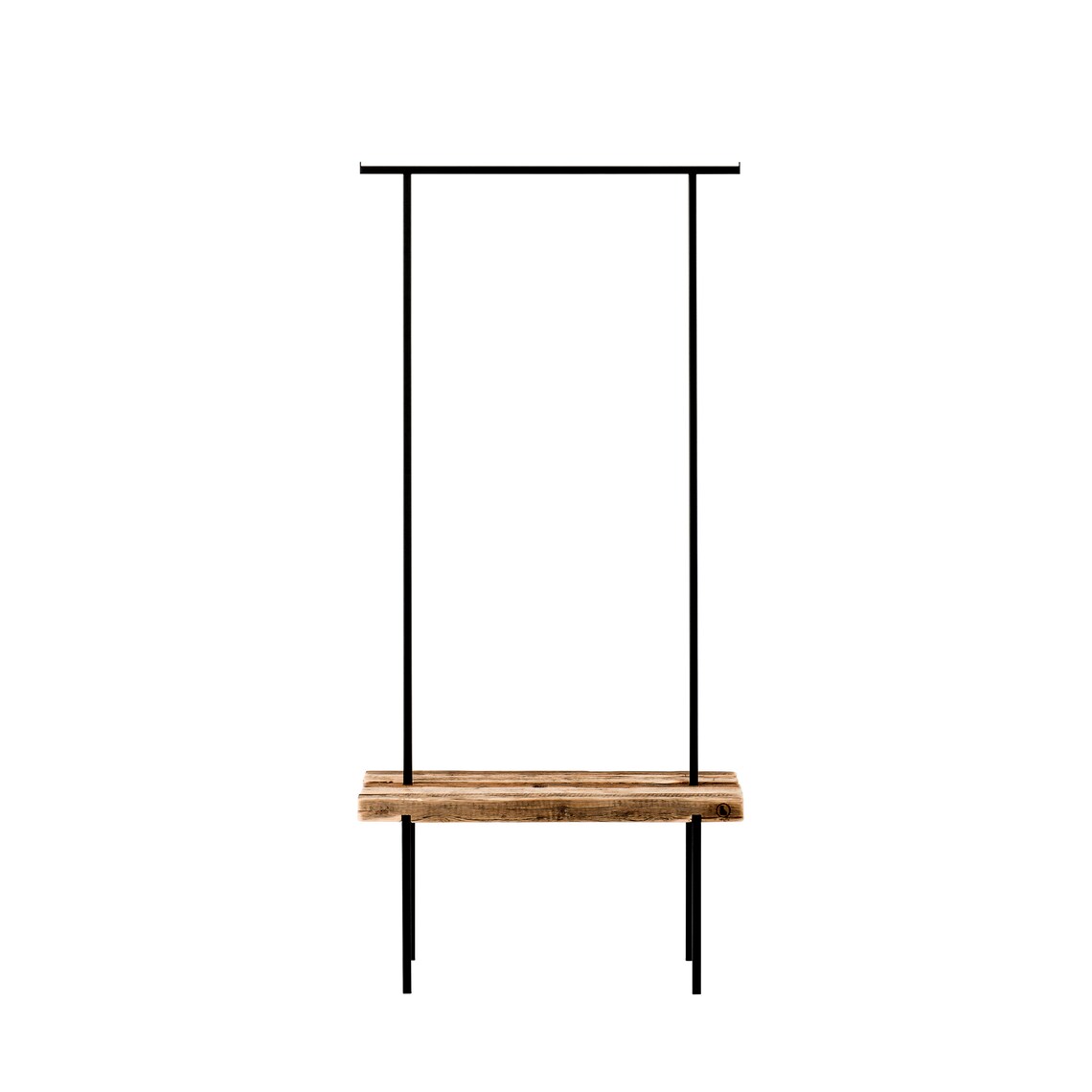 Small Coat Rack Made of Reclaimed Wood With Practical Bench - Etsy