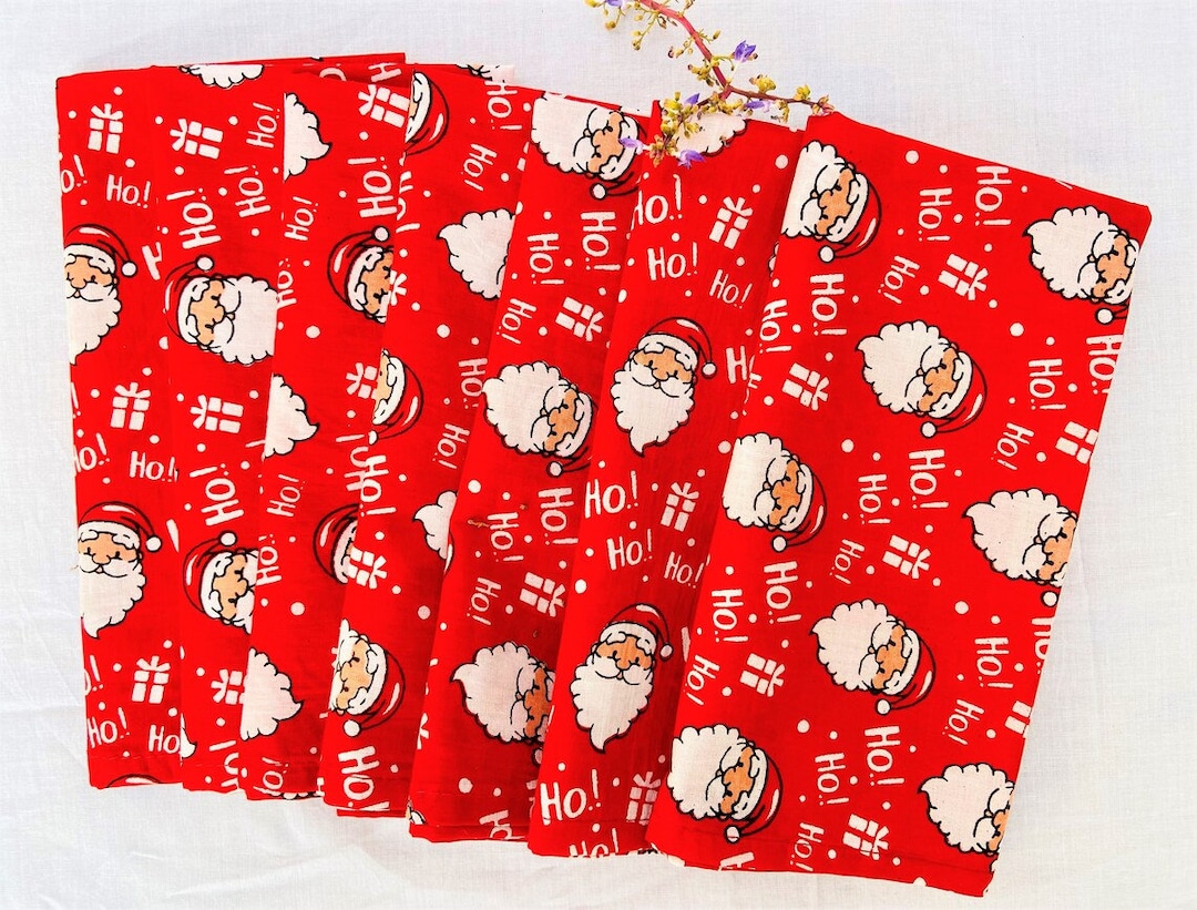 Christmas Napkin Set Santa Claus Napkin Pack of 10/20/50/100 - Etsy