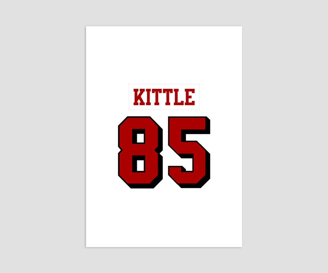 George Kittle 85 San Francisco 49ers Poster | Etsy