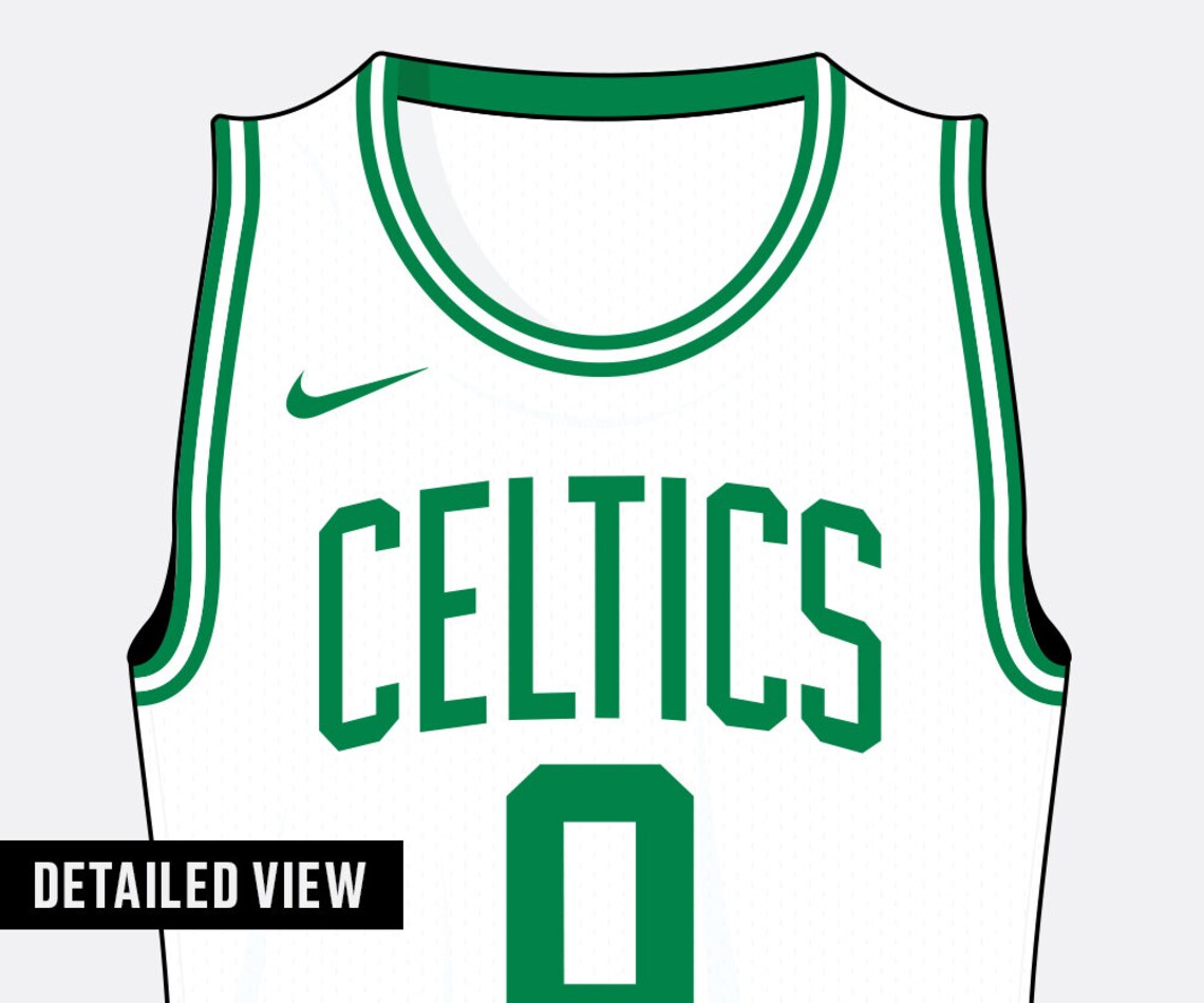 Jayson Tatum 0 Boston Celtics Jersey Illustration Poster | Etsy