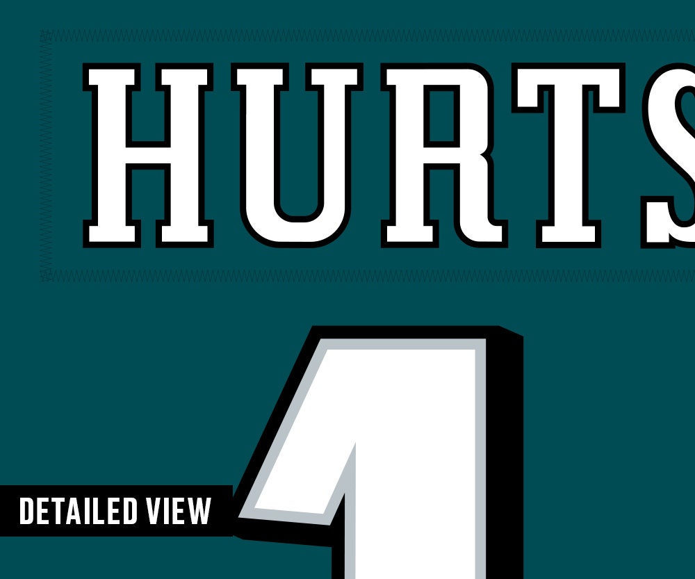 Jalen Hurts 1 Philadelphia Eagles Poster | Etsy