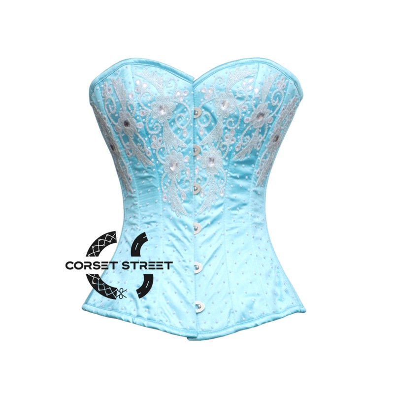 Blue Sequin Corset Top - Etsy