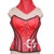 Red Velvet Gothic Halloween Costume Corset Overbust Bodice Waist ...
