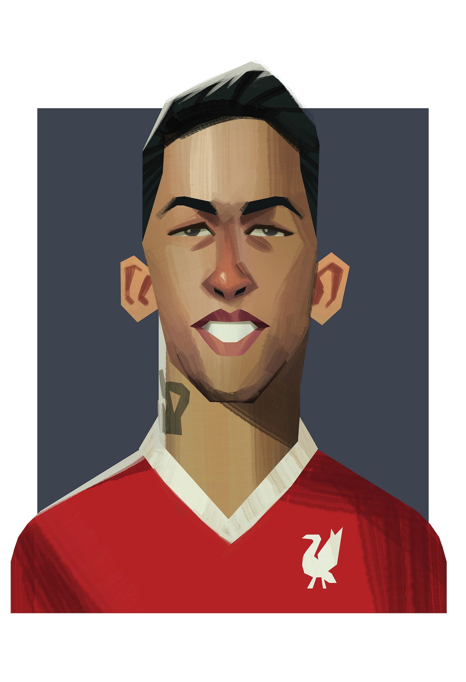 Firmino Liverpool Football Portrait - Etsy